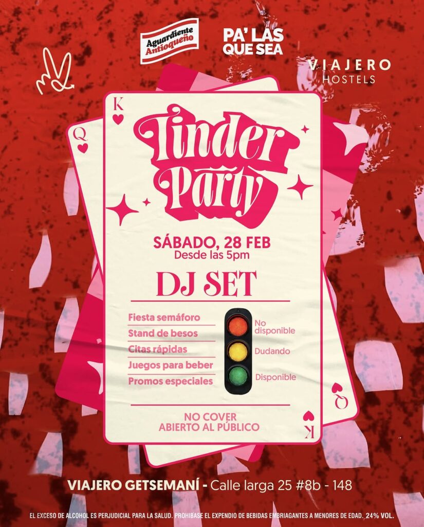 Tinder Party - DJ Set / Clubbing, Music - Cartagena - Eventario