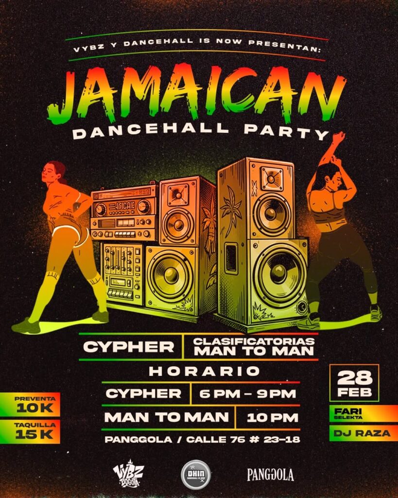 JAMAICAN DANCEHALL PARTY - DJ Set / Clubbing, Music - Bogotá - Eventario