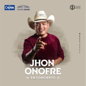 JHON ONOFRE EN CONCIERTO - Bogotá - Concierto - Eventario